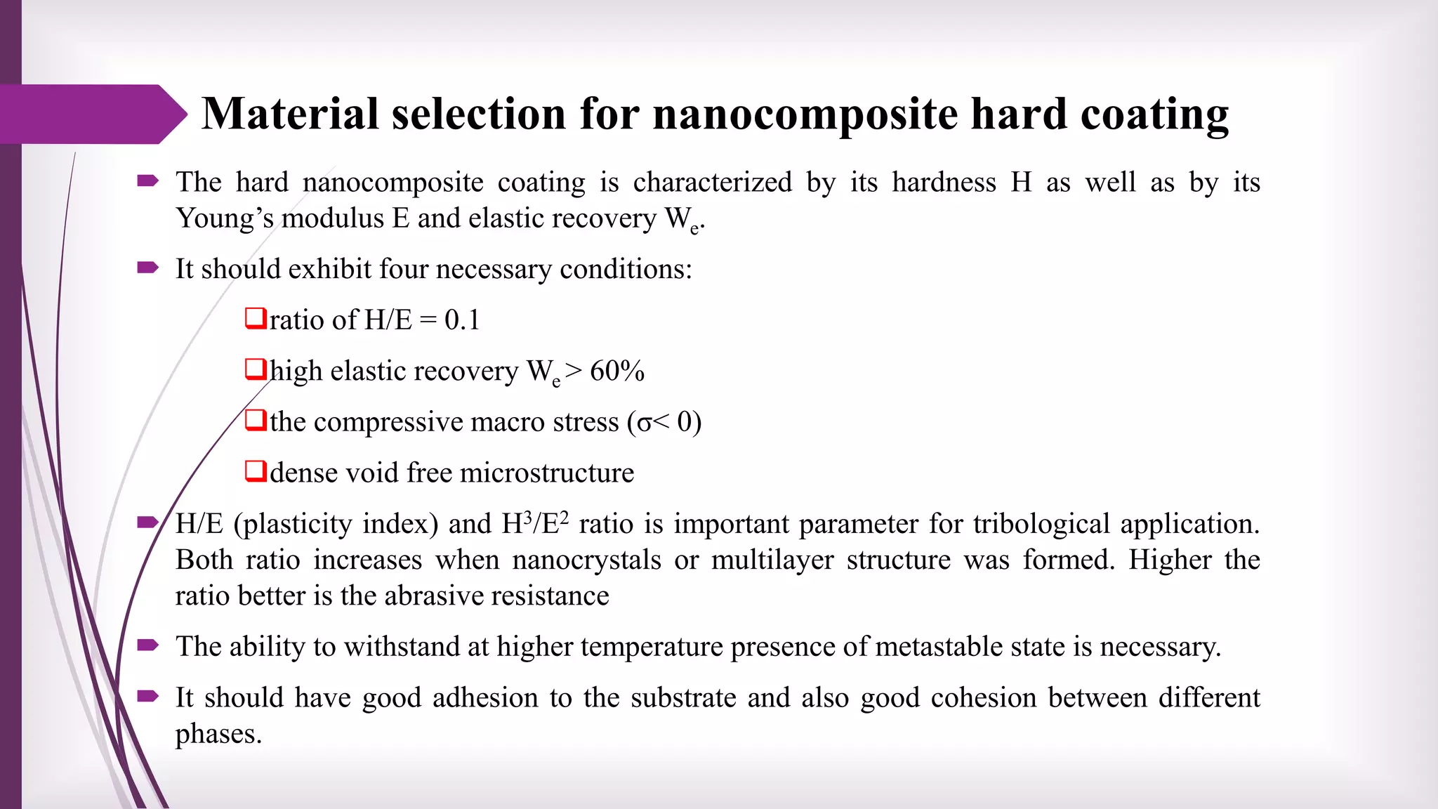 nanocomposite hard coating by abinash kumar 519cr6010 | PPTX