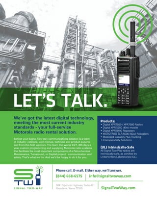 STW Flyer "Let's Talk" v1 | PDF