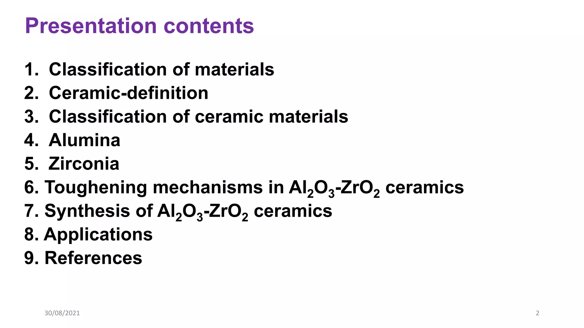 Fundamentals, synthesis and applications of Al2O3-ZrO2 composites | PPTX