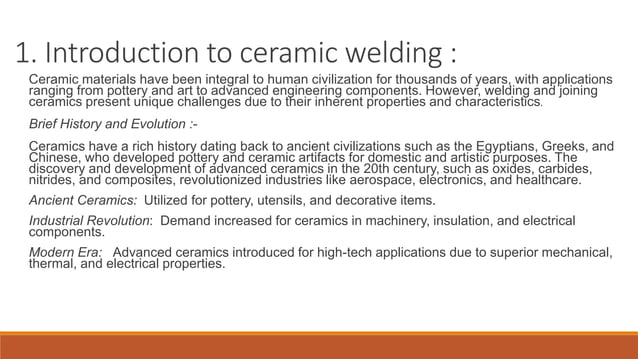 CERAMIC WELDING AND JOINING 120CR1133.ppt | Chemistry | Science
