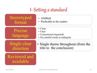 Style in writing a scientific article | PPTX