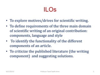 Style in writing a scientific article | PPTX
