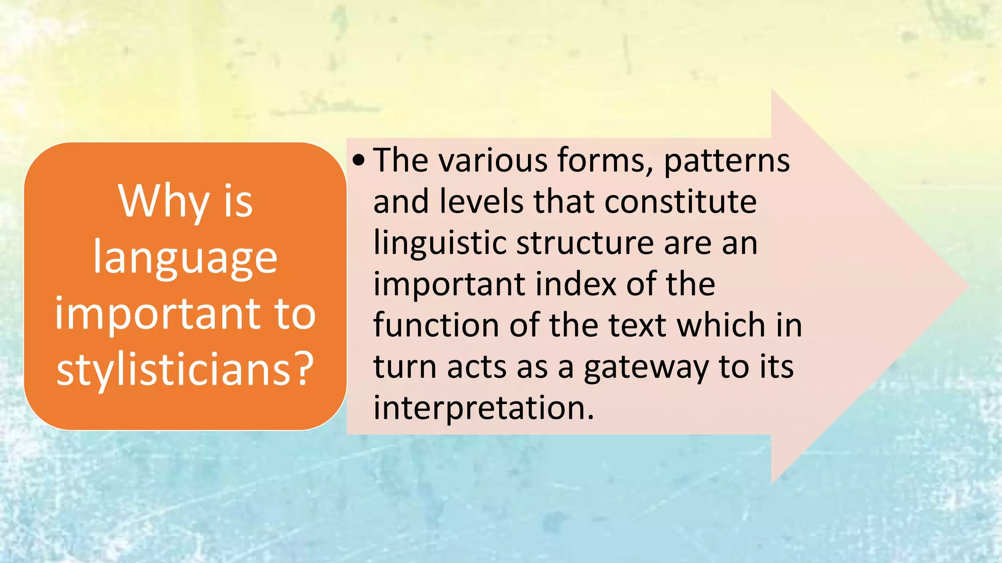 Style and Stylistics | PPTX