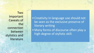 Style and Stylistics | PPTX