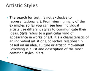 Artistic Style & Psychology | PPTX | Modern Art | Fine Art