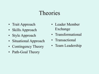Leadership theory in healthcare settings | PPT