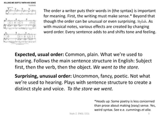 Style 2 syntax fd | PPT
