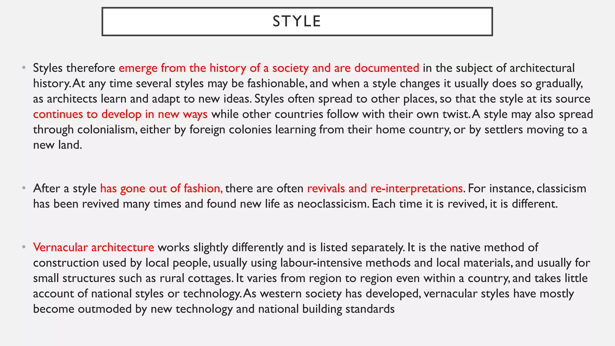 Style and ornamentation in Architecture | PDF