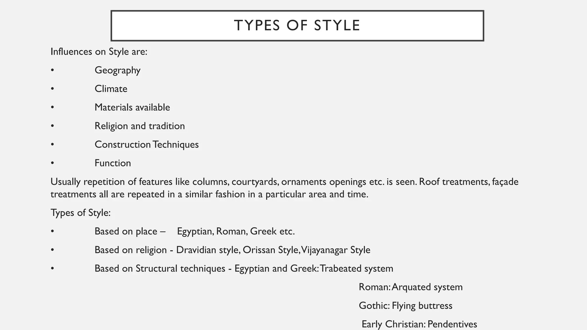 Style and ornamentation in Architecture | PDF
