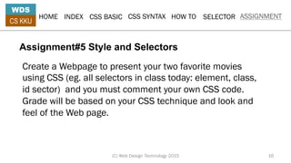 Style and Selector | PDF
