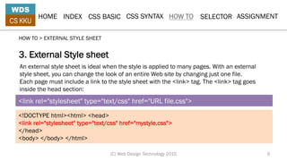 Style and Selector | PDF