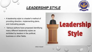 Style approach theory | PPTX