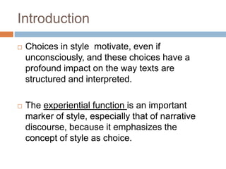 Style as choice | PPTX