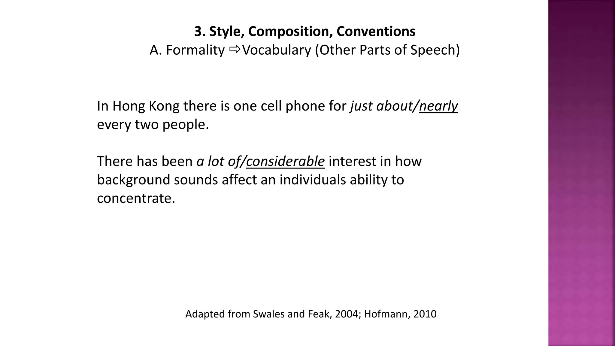 Style, Composition, and Conventions | PPTX