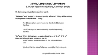 Style, Composition, and Conventions | PPTX