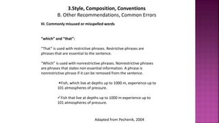Style, Composition, and Conventions | PPTX