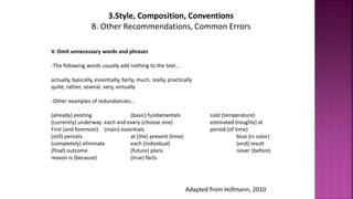 Style, Composition, and Conventions | PPTX