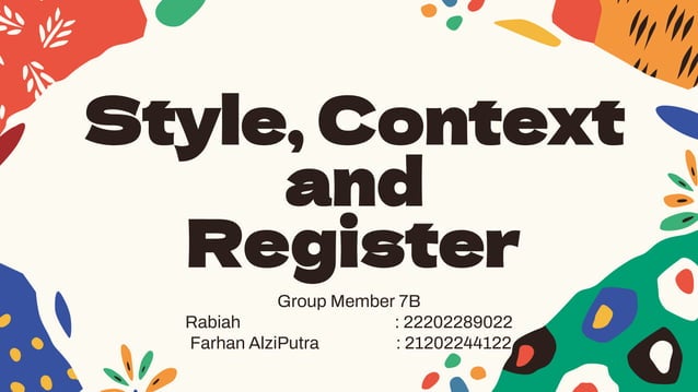 Style, Context and Register.pptx