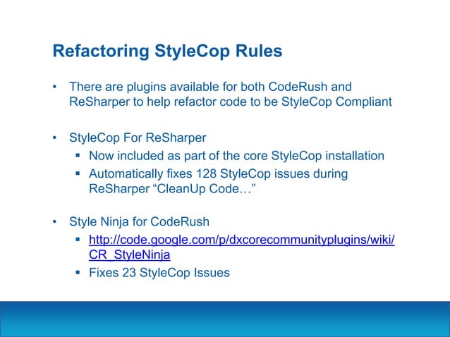 StyleCop breaking down the barriers to entry | PPTX | Programming Languages | Computing