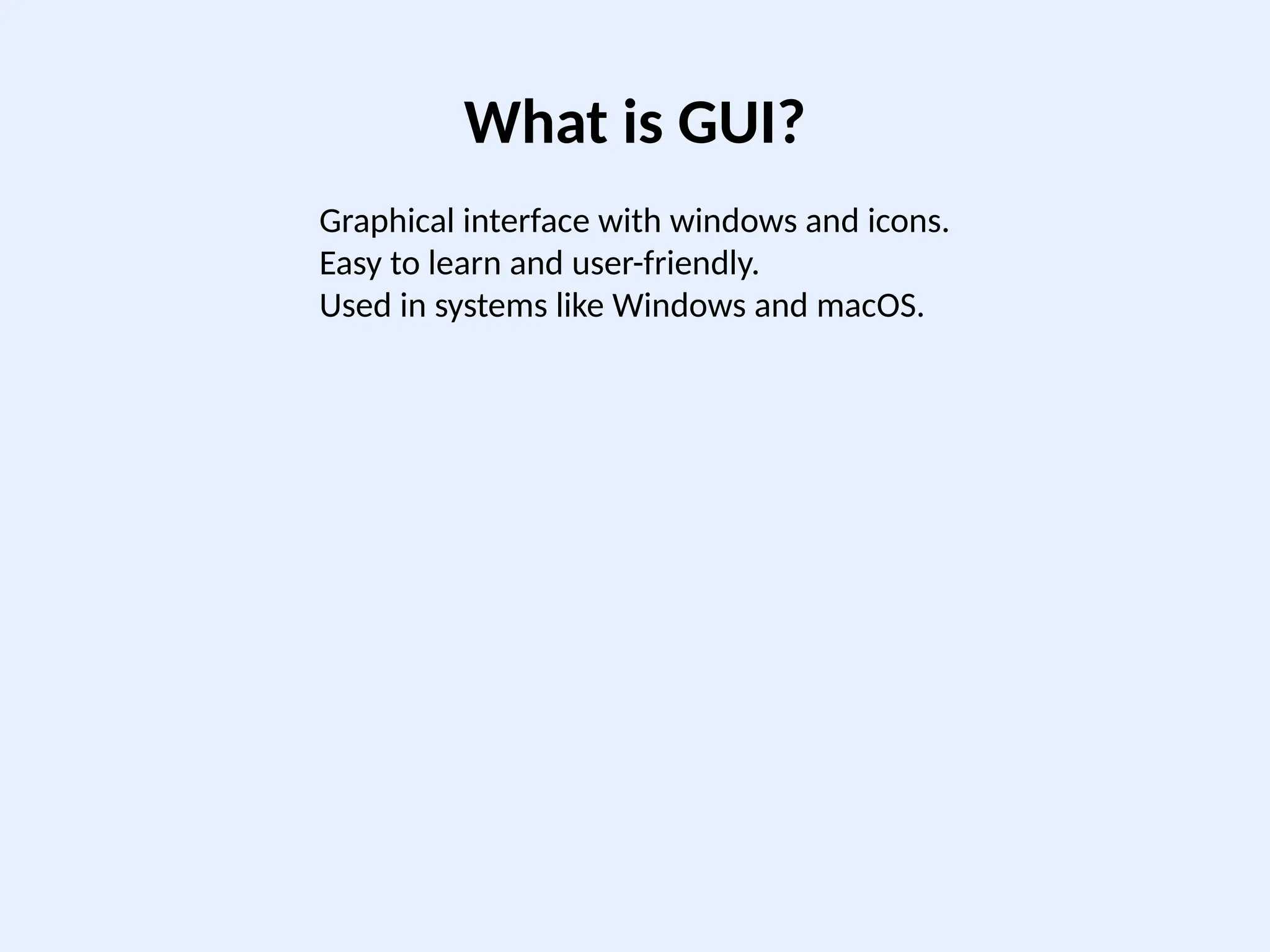 Styled CLI vs GUI pros and cons presentation | PPTX
