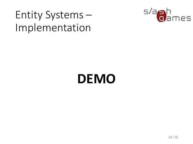 Style & Design Principles 03 - Component-Based Entity Systems | PPT