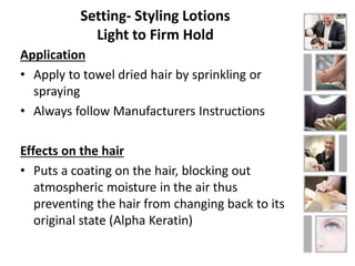 Style dress and finish hair product information | PPTX