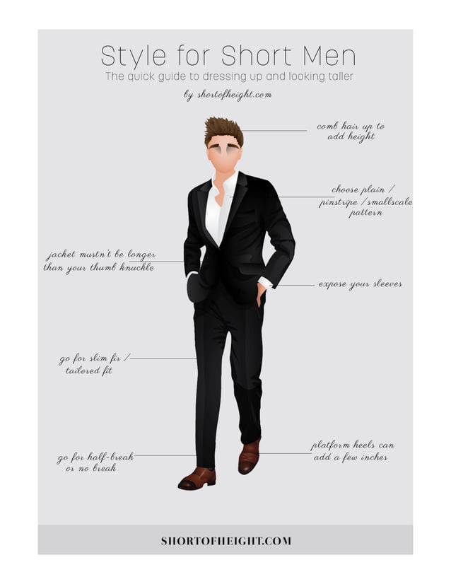Style for Short Men Infographic | PDF