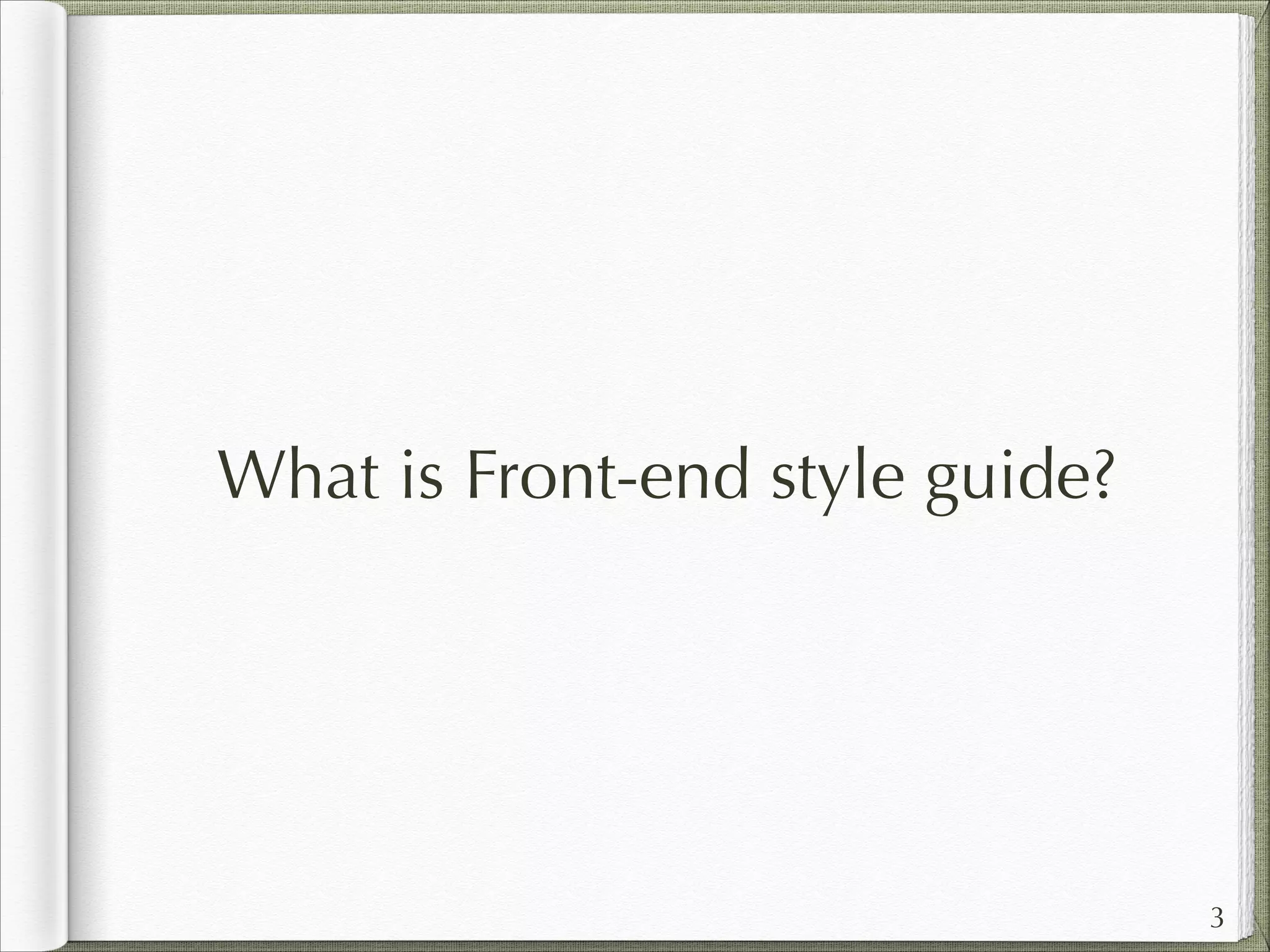 Introduction to Baidu map Web app front-end style guide | PPT | Free ...