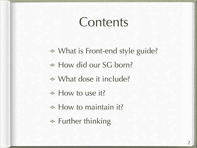 Introduction to Baidu map Web app front-end style guide | PPT