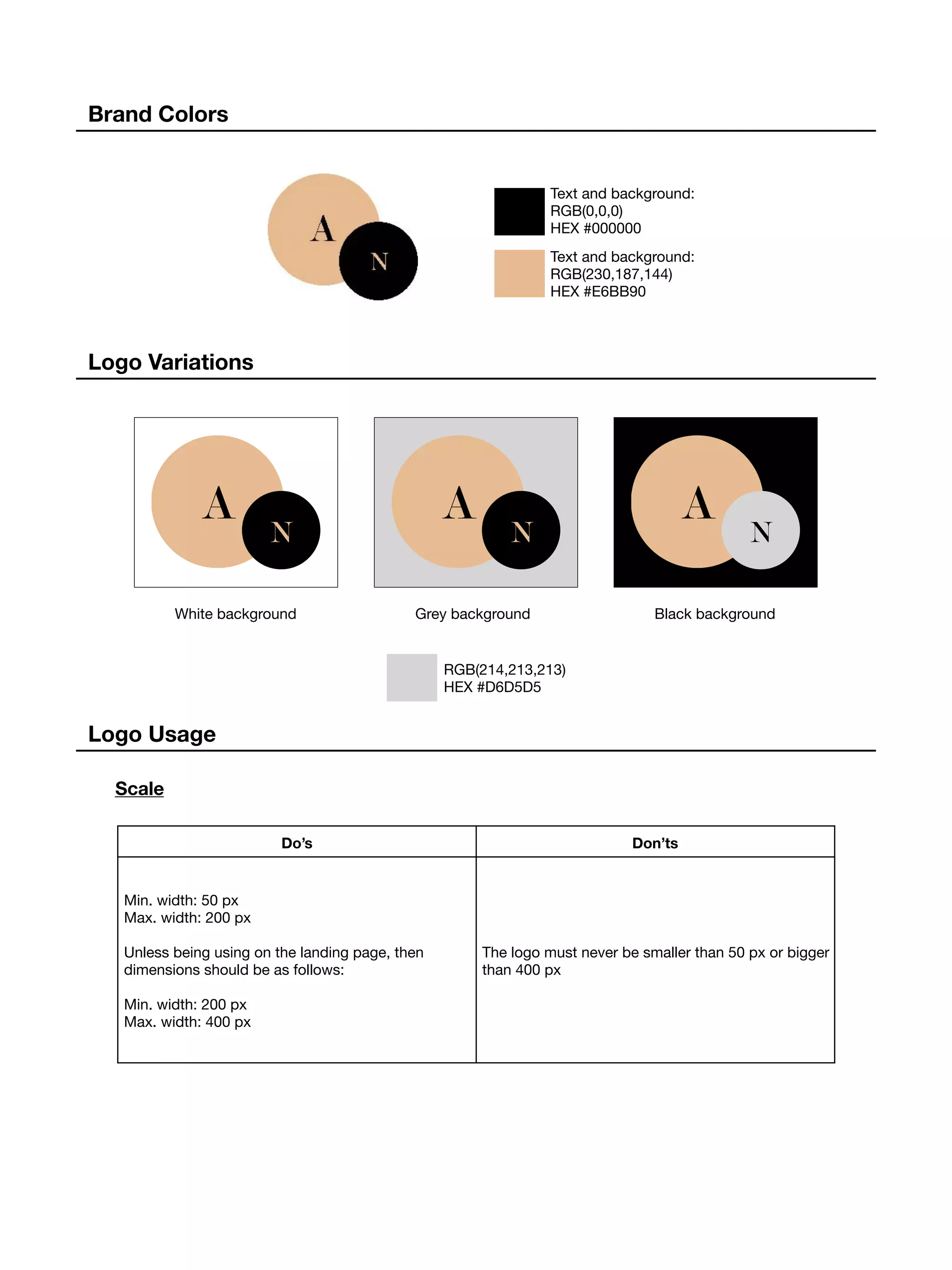 Portfolio - Style Guide | PDF