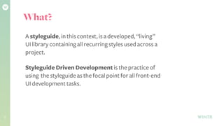 Styleguide Driven Development | PPT