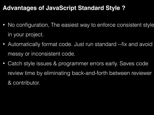 JavaScript Style guides | PPT