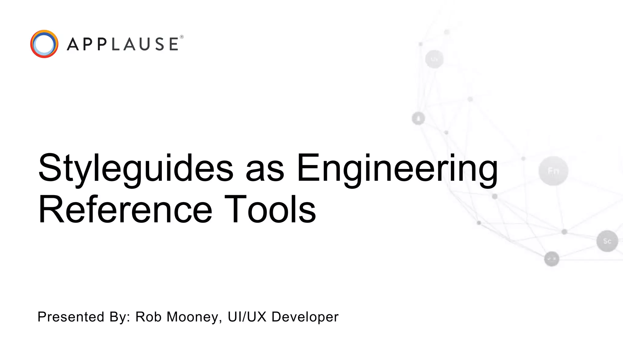 Styleguides as Engineering Reference Tools | PPT