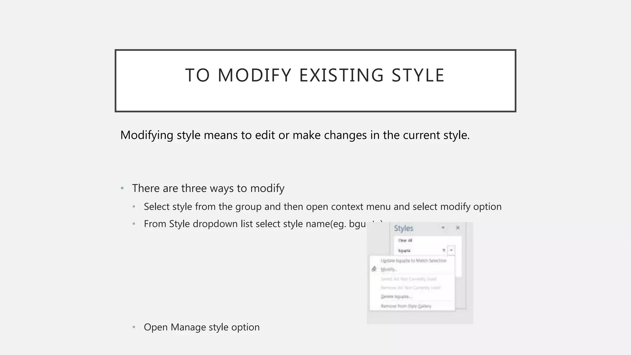 Style in ms word | PPTX