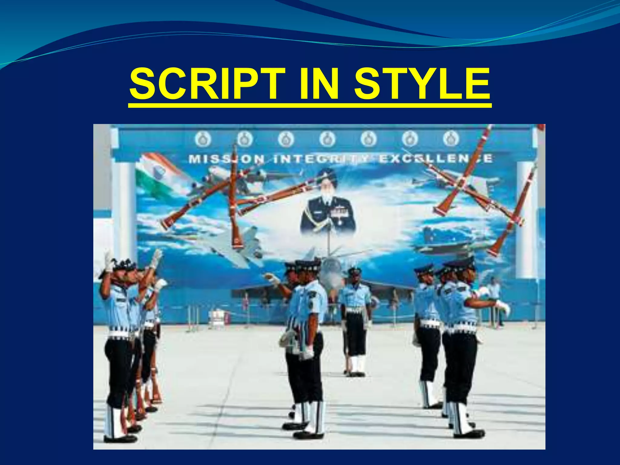 Style in service writing, military writing style in india | PPTX