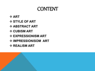 Style of art | PPTX