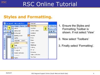 Styles And Formatting | PPT