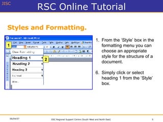 Styles And Formatting | PPT