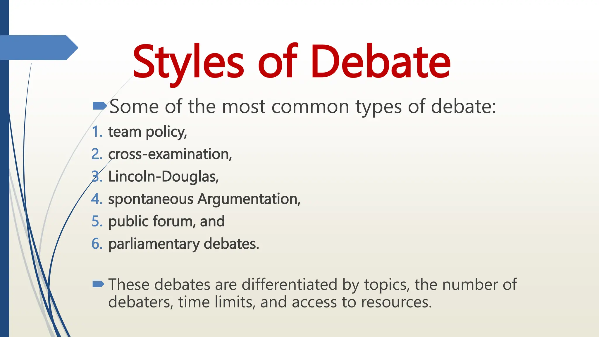 Styles-of-Debate-PowerPoint Presentation | PPTX