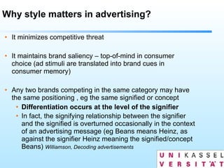 Styles and stylistic elements in advertising george rossolatos | PPT