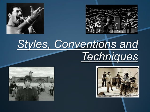 Styles, conventions and techniques | PPT