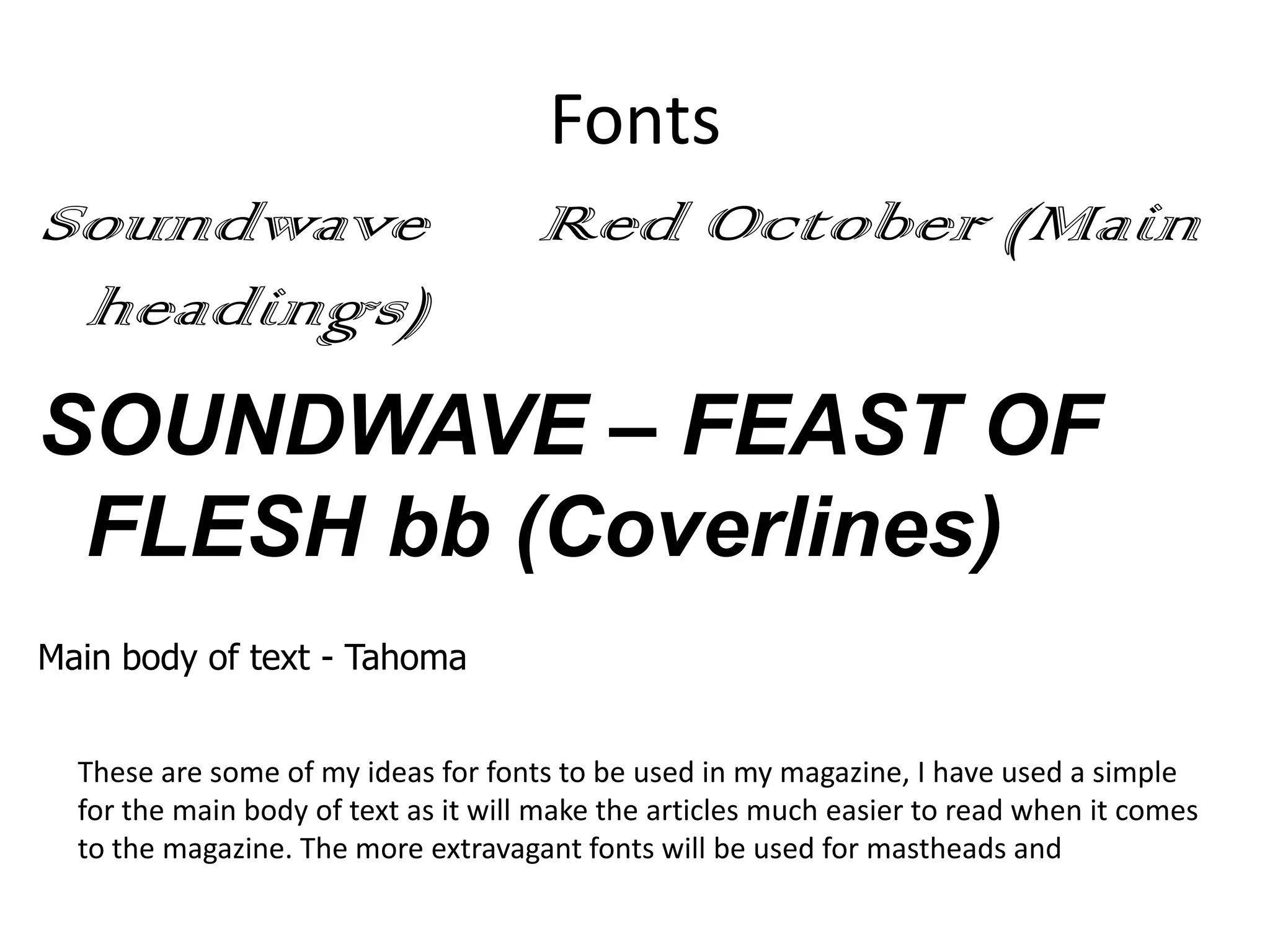 Style sheet - Soundwave Magazine | PPTX