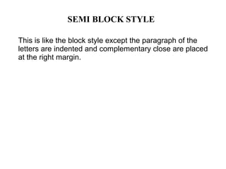 Styles of business letters | PPT