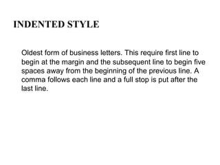 Styles of business letters | PPT