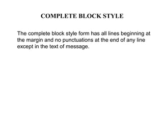 Styles of business letters | PPT