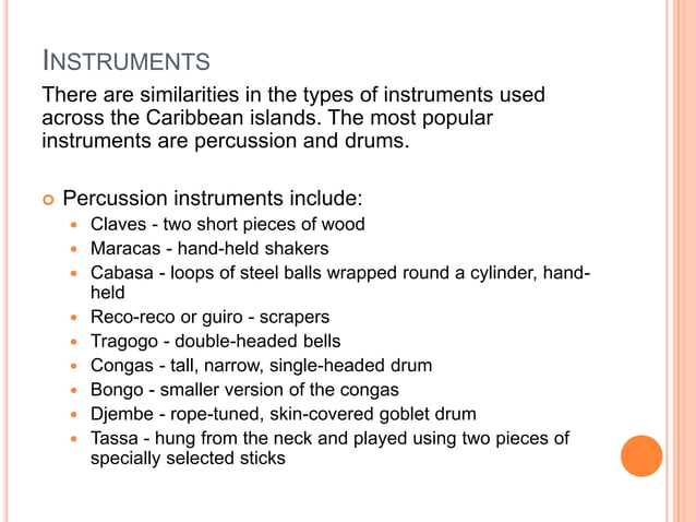 Styles of caribbean music | PPT