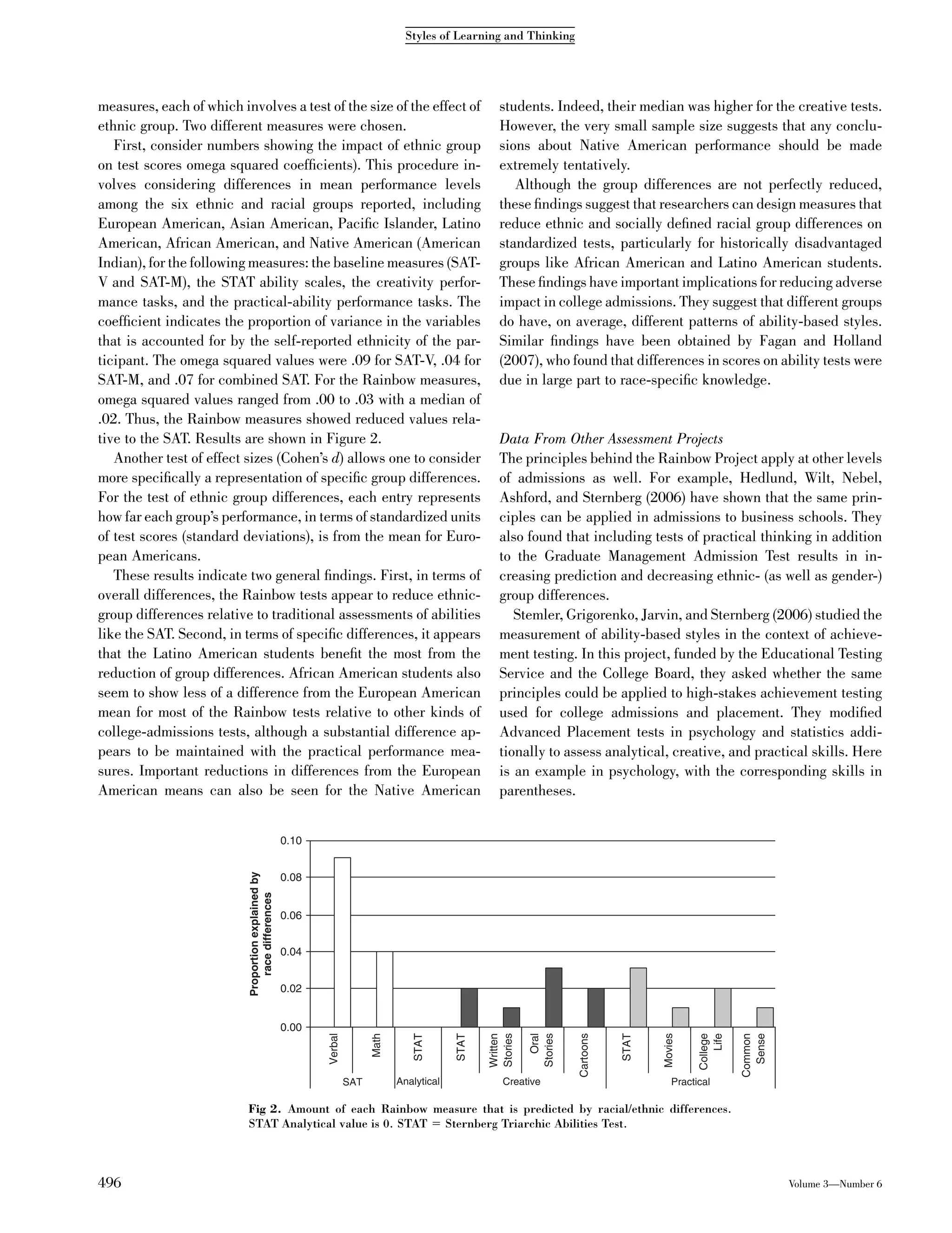 Styles of learning and thinking matter in instruction and assessment | PDF