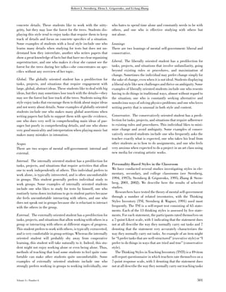 Styles of learning and thinking matter in instruction and assessment | PDF