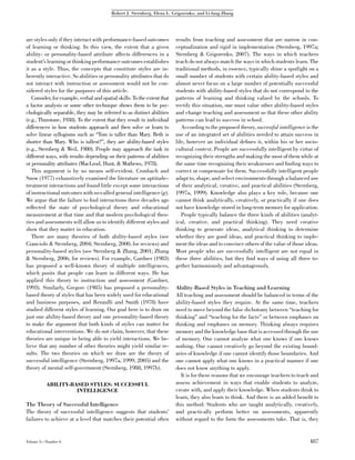 Styles of learning and thinking matter in instruction and assessment | PDF