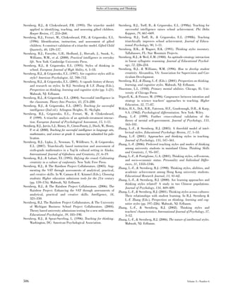 Styles of learning and thinking matter in instruction and assessment | PDF